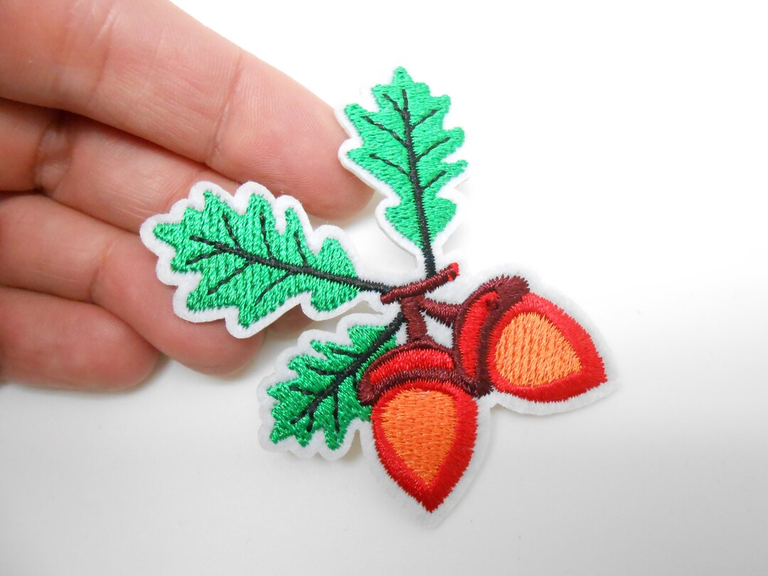 Acorn Patch, Iron-on Patch, Hide a Hole, Sunflower Patch, Customization ...