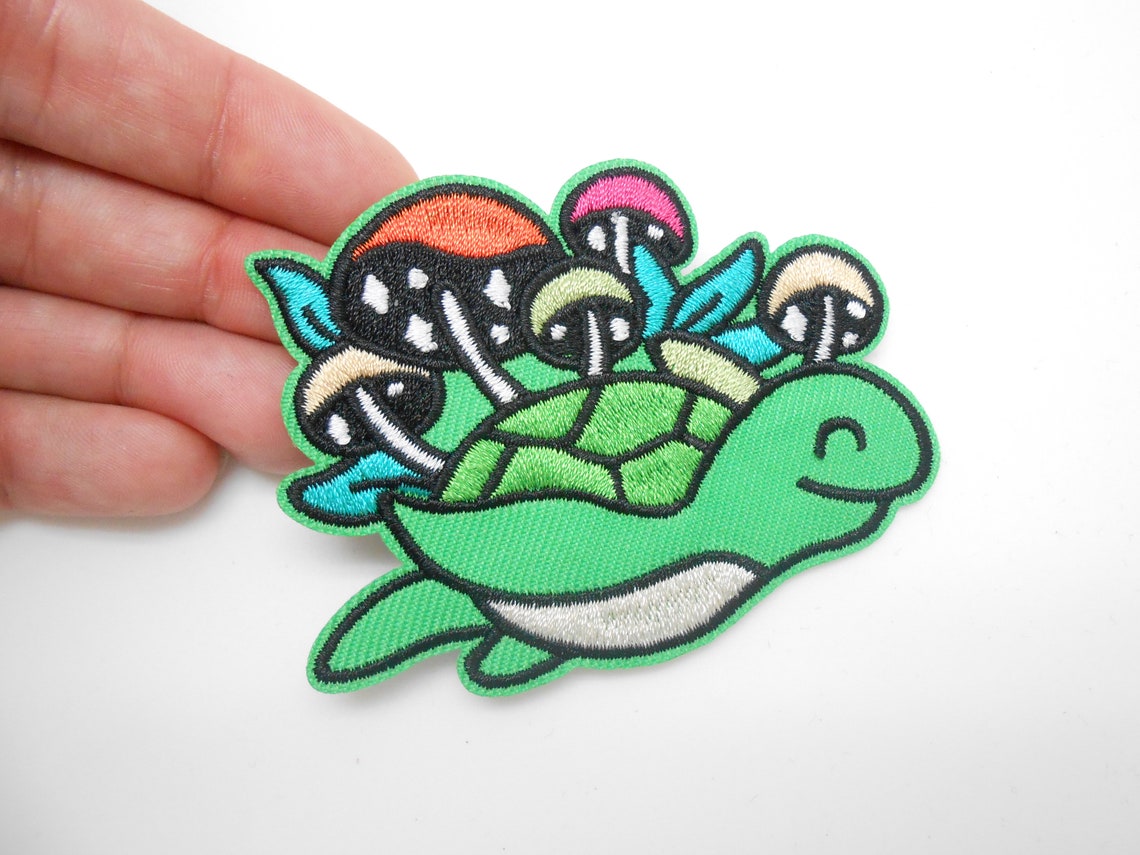 Turtle Patch, Iron-on Patch, Hide a Hole, Butterfly Patch ...