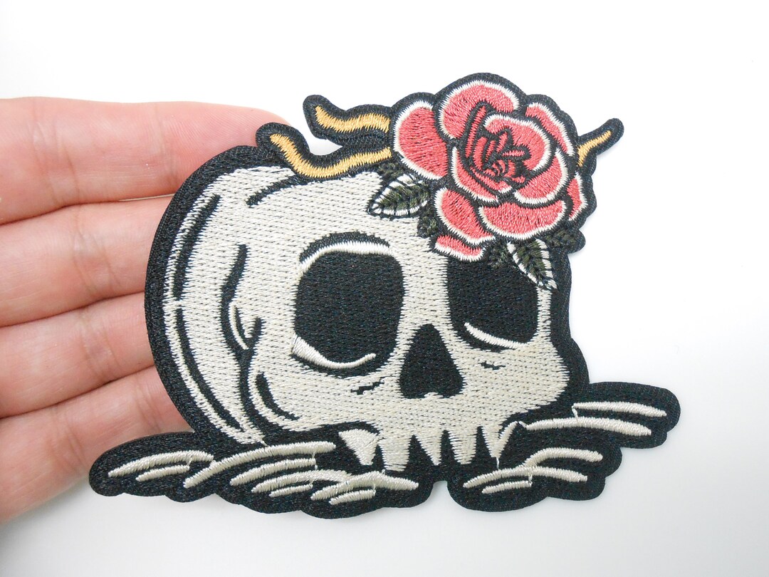 Totenkopf-Patch, Aufbügler, Loch verstecken, Patch, Individualisierung ...