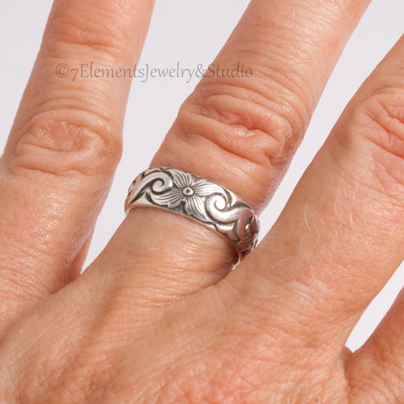 Ocean Wave Silver Ring Sterling Ring for Men and Women Kai - Etsy