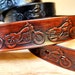Biker Belt, Leather Belt With Tooled Motorcycles, Gift for Dad, Biker ...