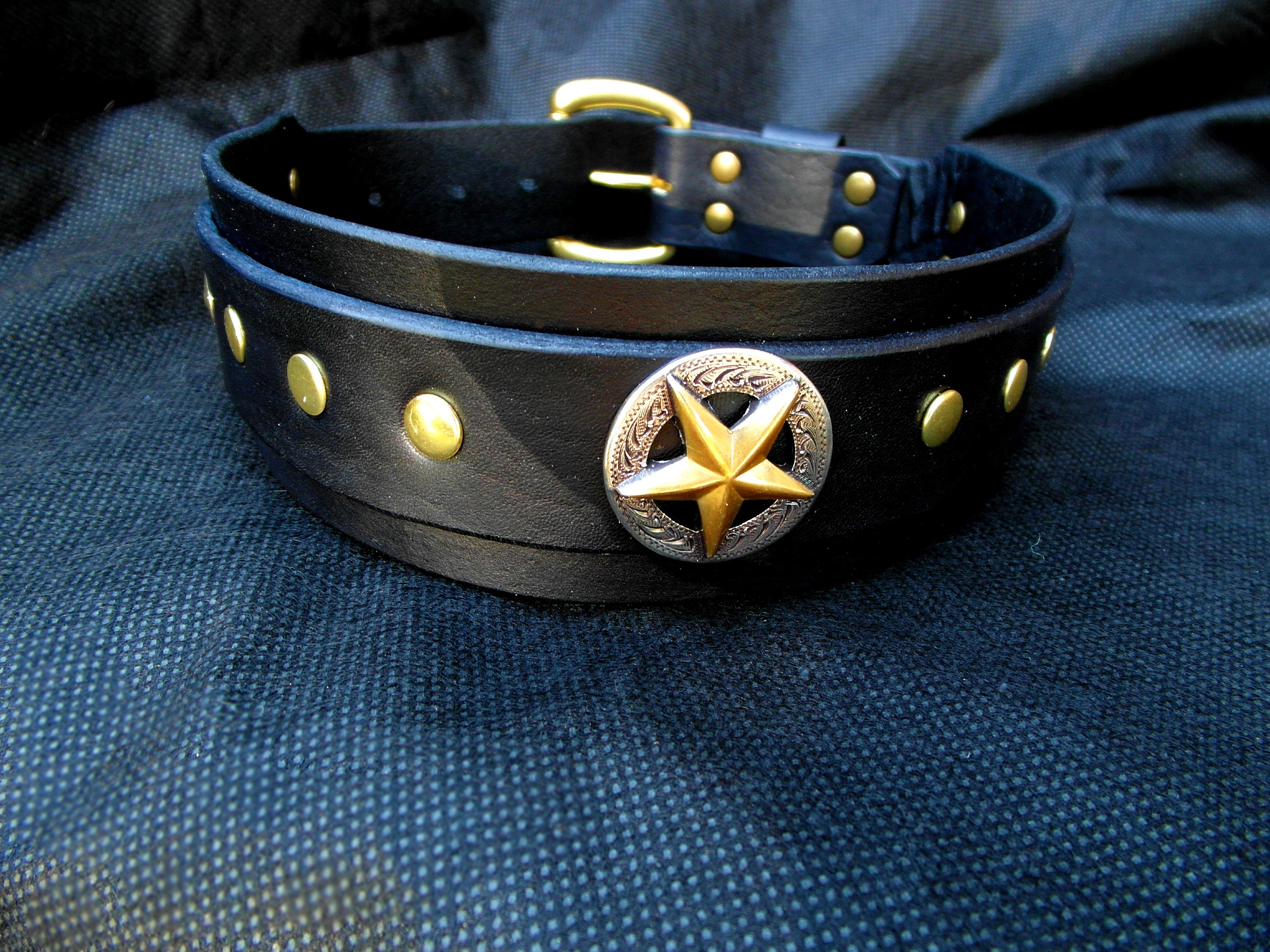 Large Leather Dog Collar 2 Inch Wide Heavy Duty Collar Great - Etsy Canada