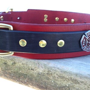 Firefighter Dog Collar Fireman Concho Dog Collar With Name - Etsy Canada
