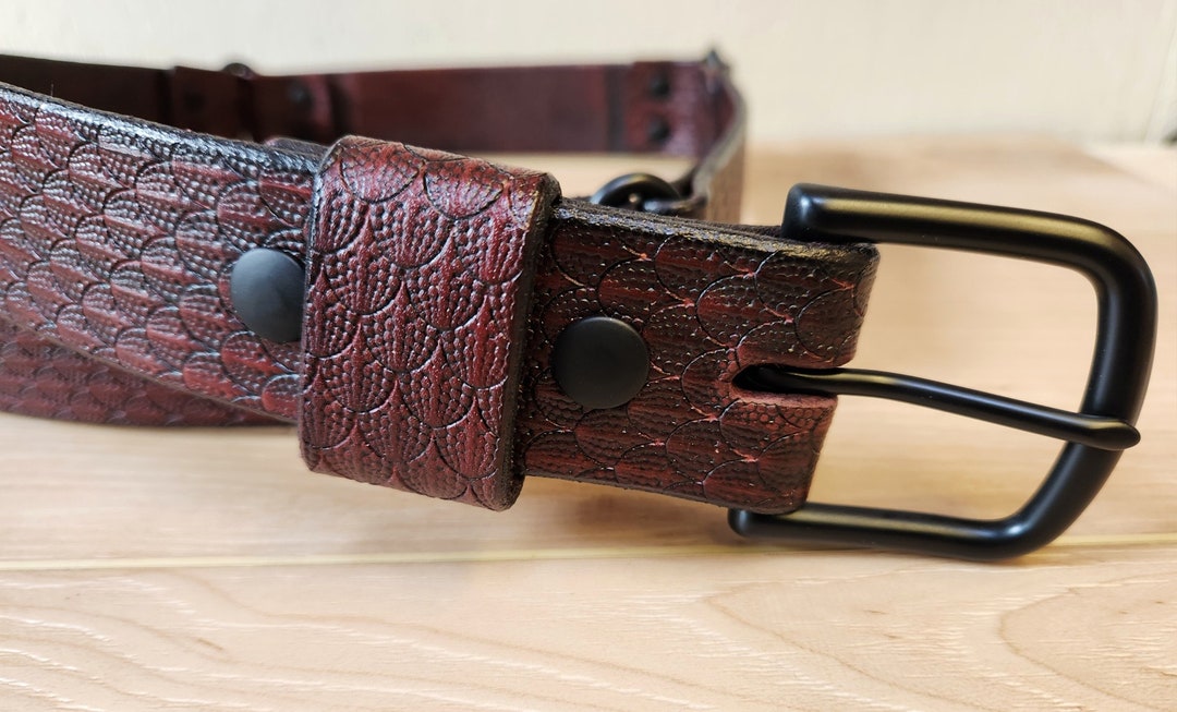 Dragon Scale Belt With Metal Loops, Buhurt Belt, Medieval MMA Belt ...