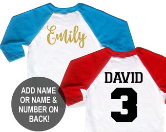 Number on Back of Shirt - Etsy