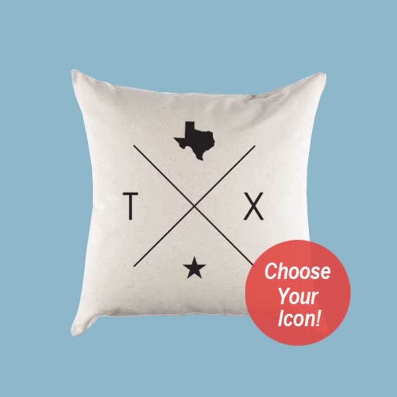 Texas Pillow - Etsy