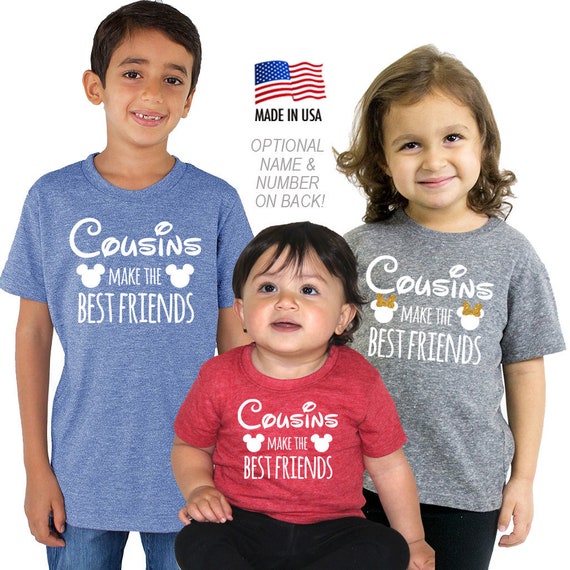 Disney Font 'cousins Make the Best Friends' Tri Blend | Etsy