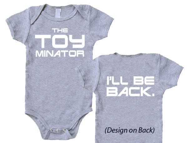 The Toy Minator Toyminator 2-sided Cotton Baby One Piece - Etsy