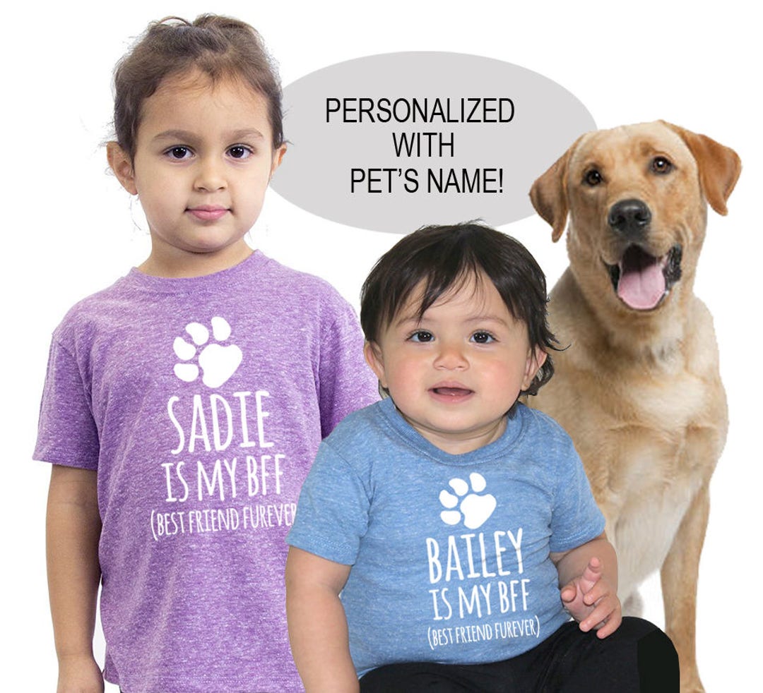 BFF 'best Friend Furever' Personalized Pet Tri Blend Baby, Toddler and ...
