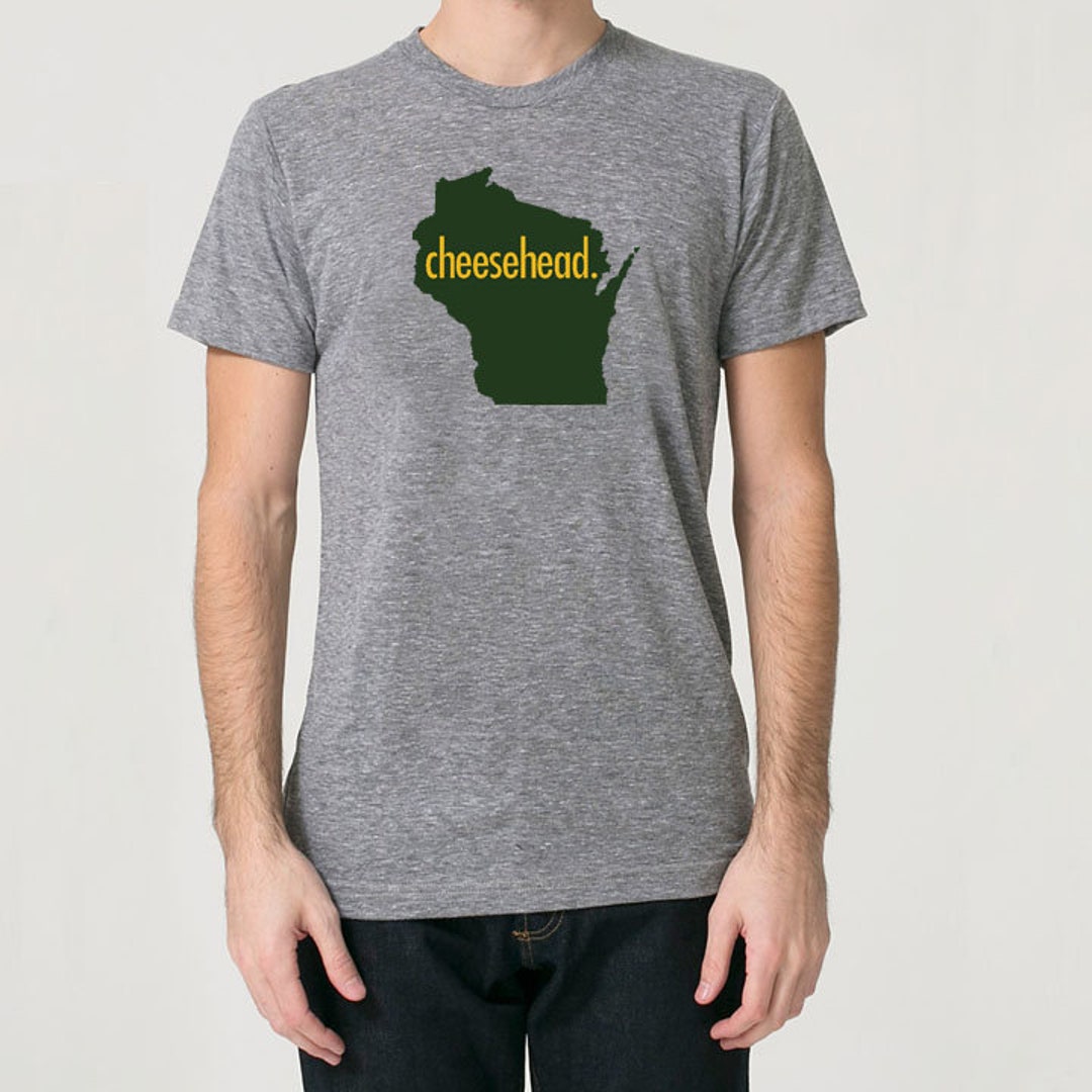 Wisconsin Cheesehead Royal Apparel Tri-blend T-shirt - Unisex Sizes XS ...