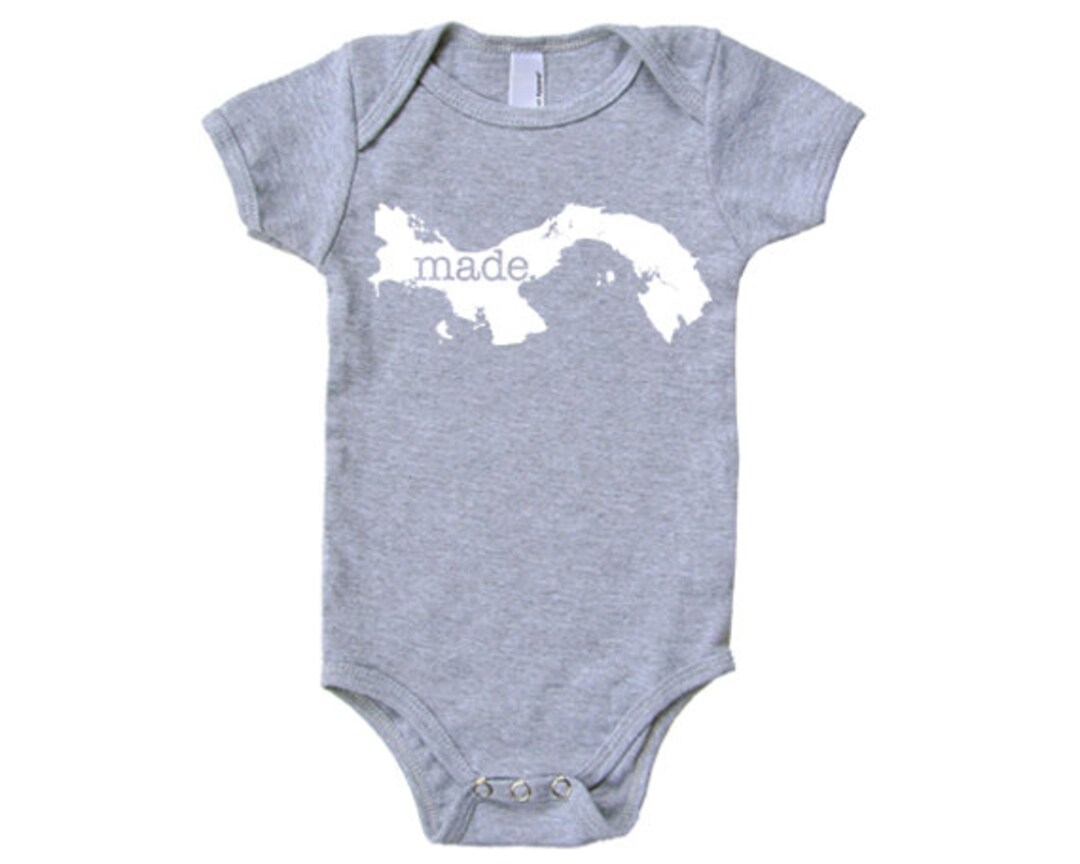 Panama 'made.' Cotton One Piece Bodysuit Infant Girl and Boy Gift ...