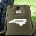 North Carolina NC Home State Made. Canvas Backpack Cinch Sack - Etsy
