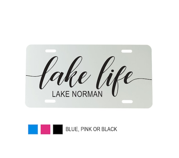 Personalized Lake Life Aluminum Mirrored License Plate 6 - Etsy