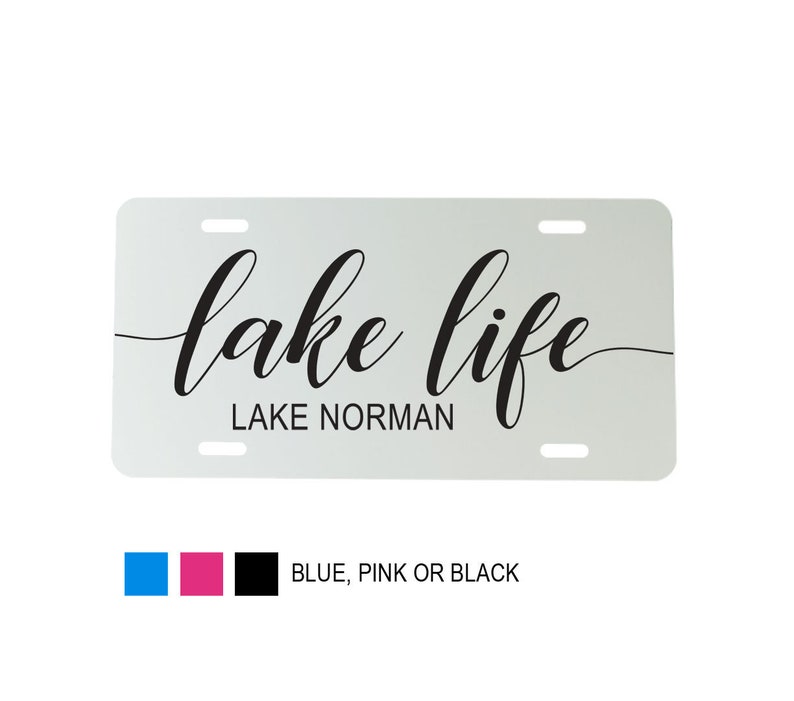 Personalized Lake Life Aluminum Mirrored License Plate 6 | Etsy