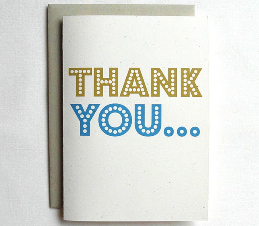 Thank You Card Funny Thank You... - Etsy