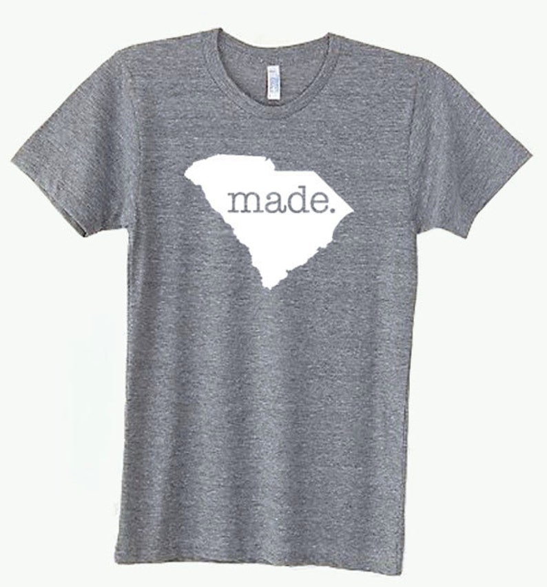 South Carolina SC Made Tri Blend Track T-shirt Unisex Tee - Etsy