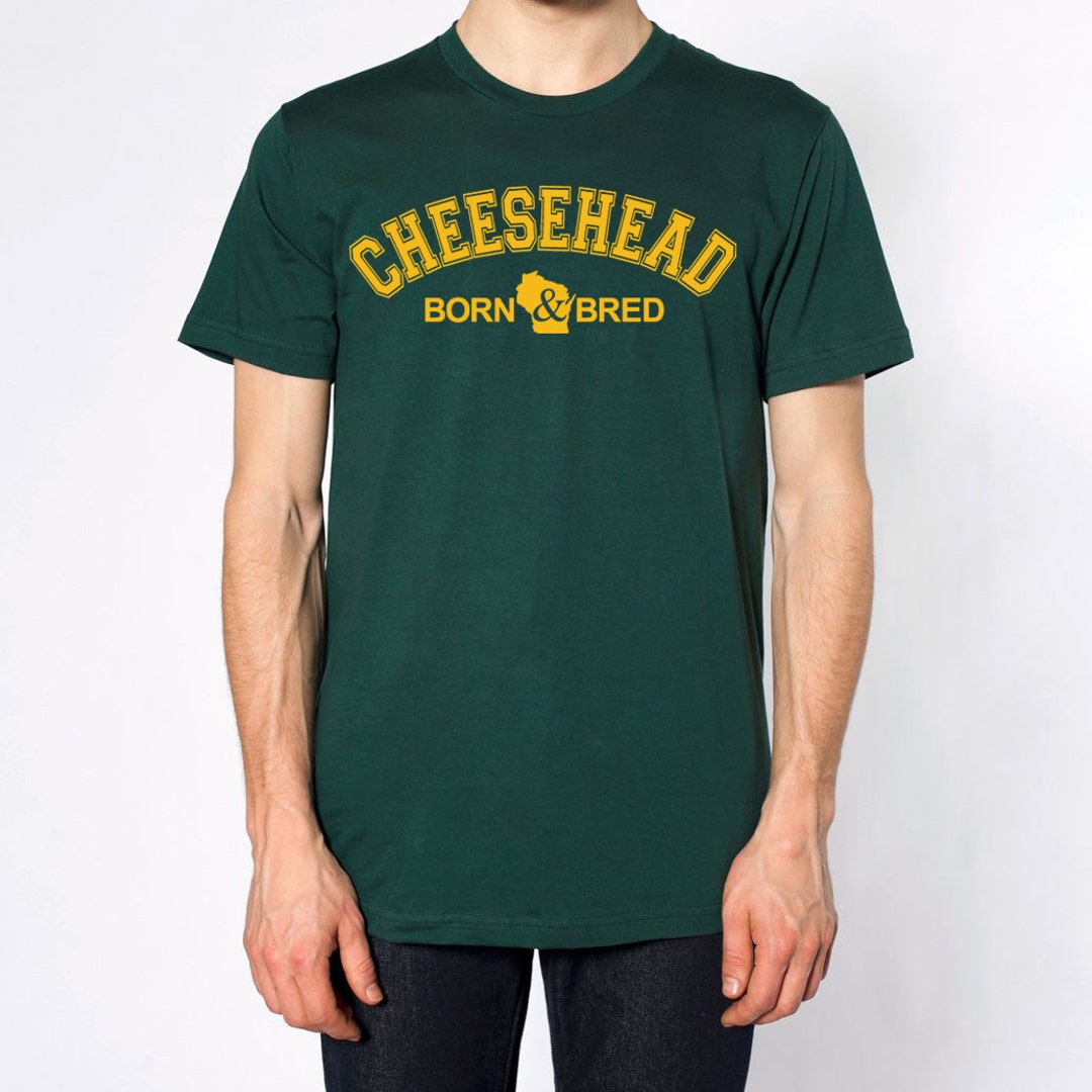 Wisconsin Cheesehead Born & Bred Royal Apparel Cotton T-shirt - Unisex ...