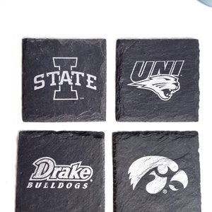 Build Your Own Iowa Team Gift Set Collegiate Coasters & Holder Hawkeyes ...
