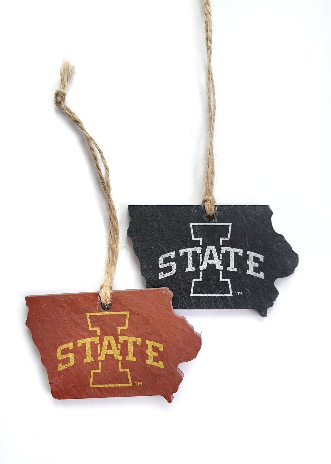 Iowa State Cyclones I-state Slate Ornament - Iowa Gift, Christmas ...