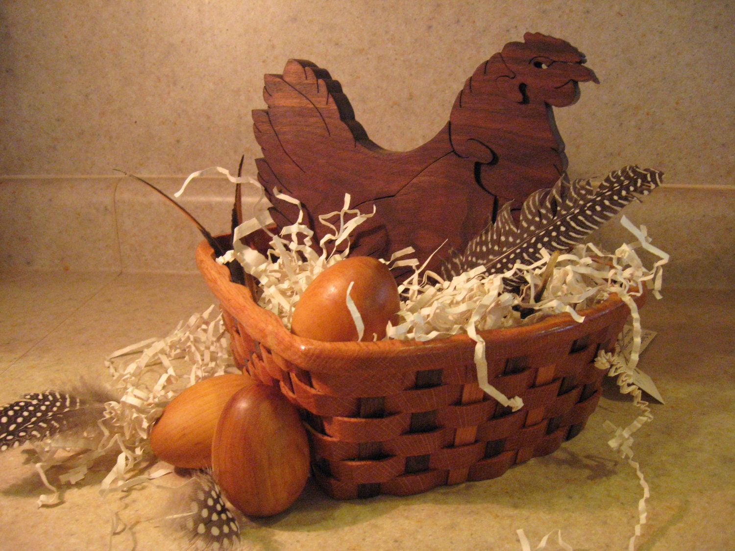 Wooden Hen Puzzle - Etsy
