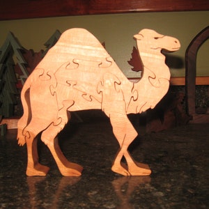 Unique Wooden Camel Puzzle - Etsy