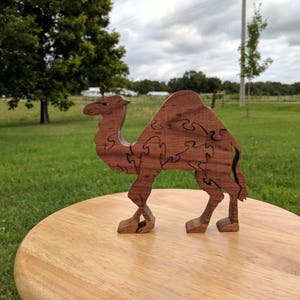 Unique Wooden Camel Puzzle - Etsy