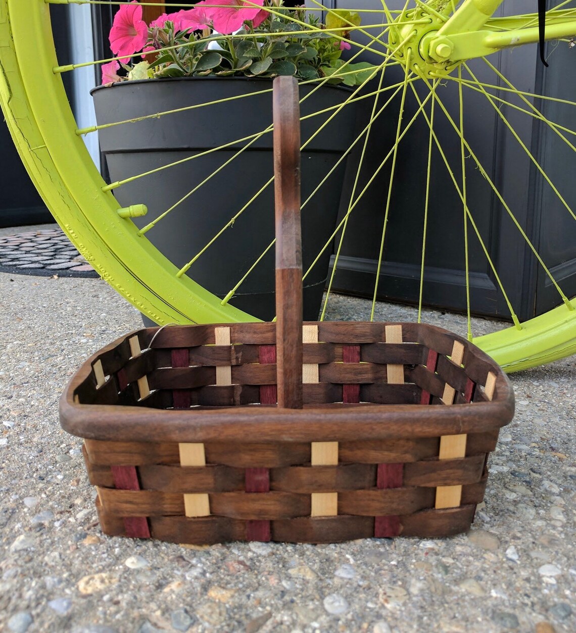 Condiment Basket walnut - Etsy