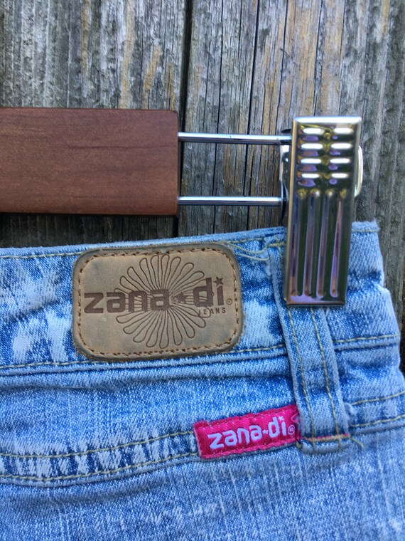 Vintage 2000's Zana Di Light Wash Low Rise Denim Skin… - Gem