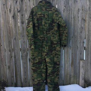 Vintage 80's Polar Plus Camouflage Long Sleeve Zip up Winter Cold ...