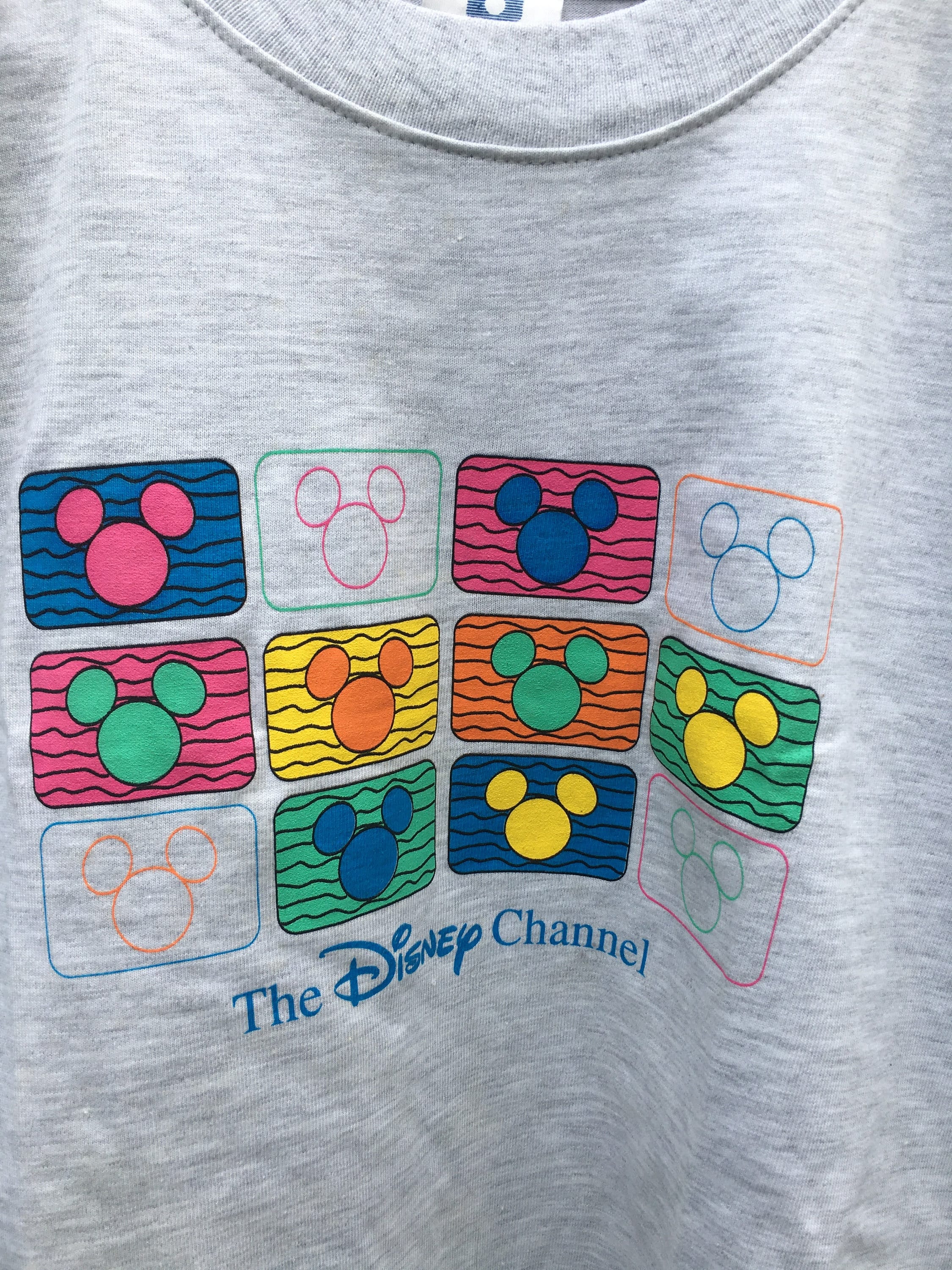 Vintage 90's the Disney Channel Mickey Mouse Silhouette Print Short ...