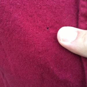 Vintage 1960's Pendleton Maroon One Pocket 100% Wool Long Sleeve Button ...