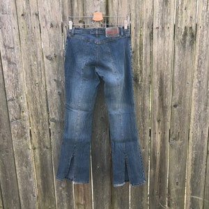 Vintage 2000's Zana-di Dark Wash Low Rise Flare Leg Denim Jeans Size 7 ...
