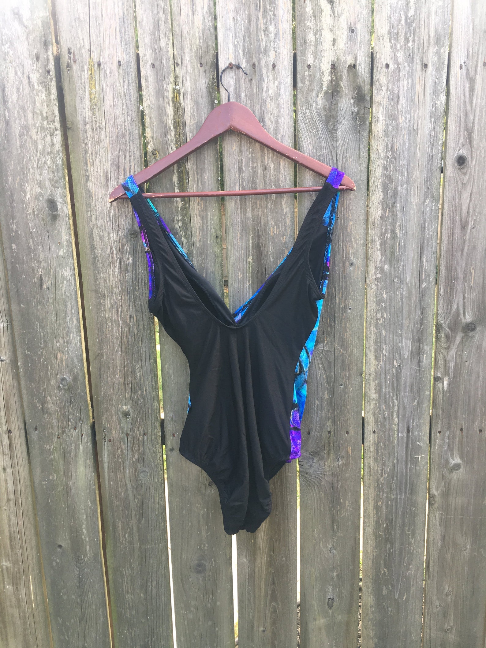 Vintage 80's Robby Len Swim Fashions Colorful Pattern One Piece ...