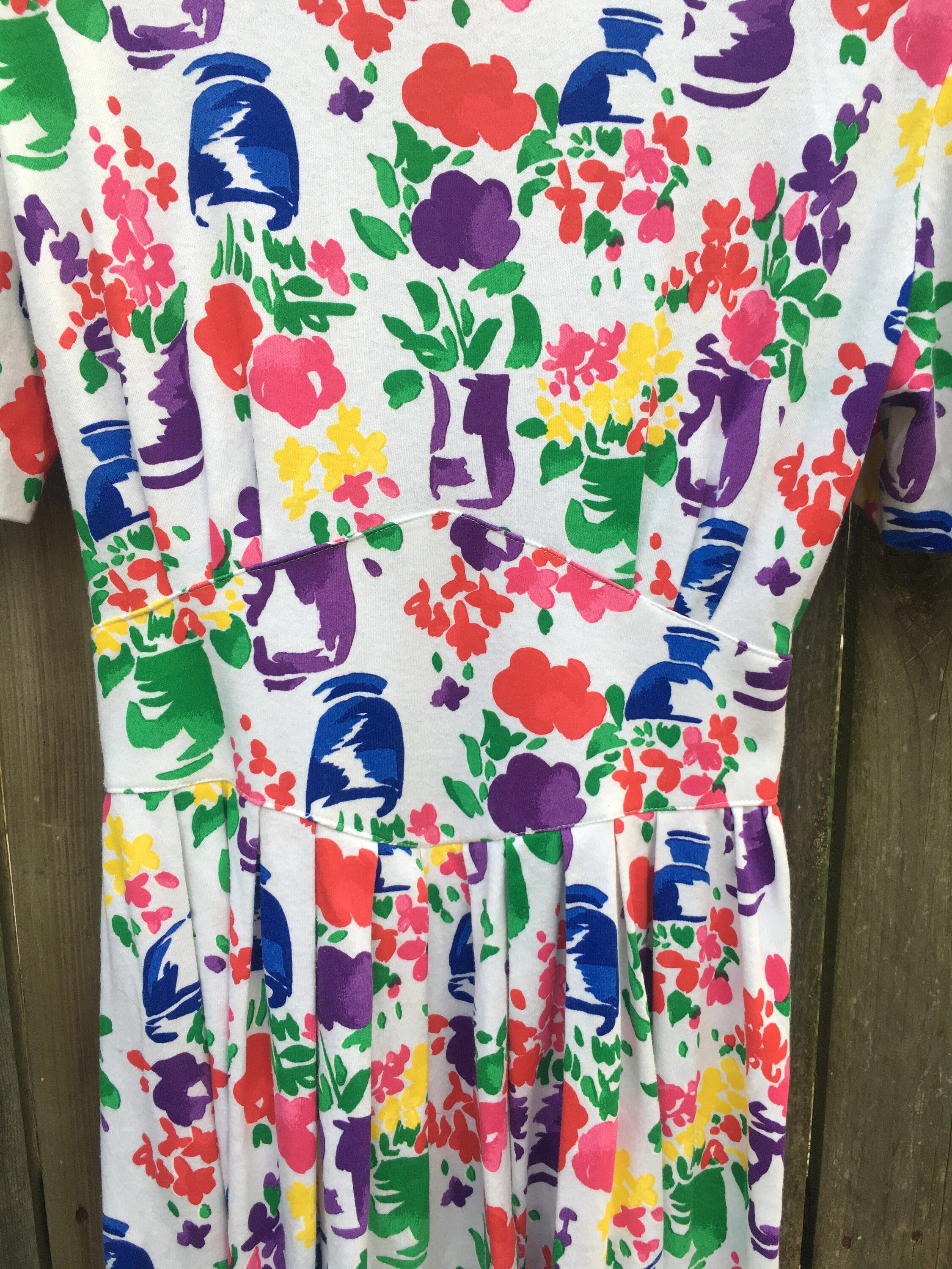 Vintage 80's Jessica Howard by Mitchell Rodbell Flower and Vase All ...