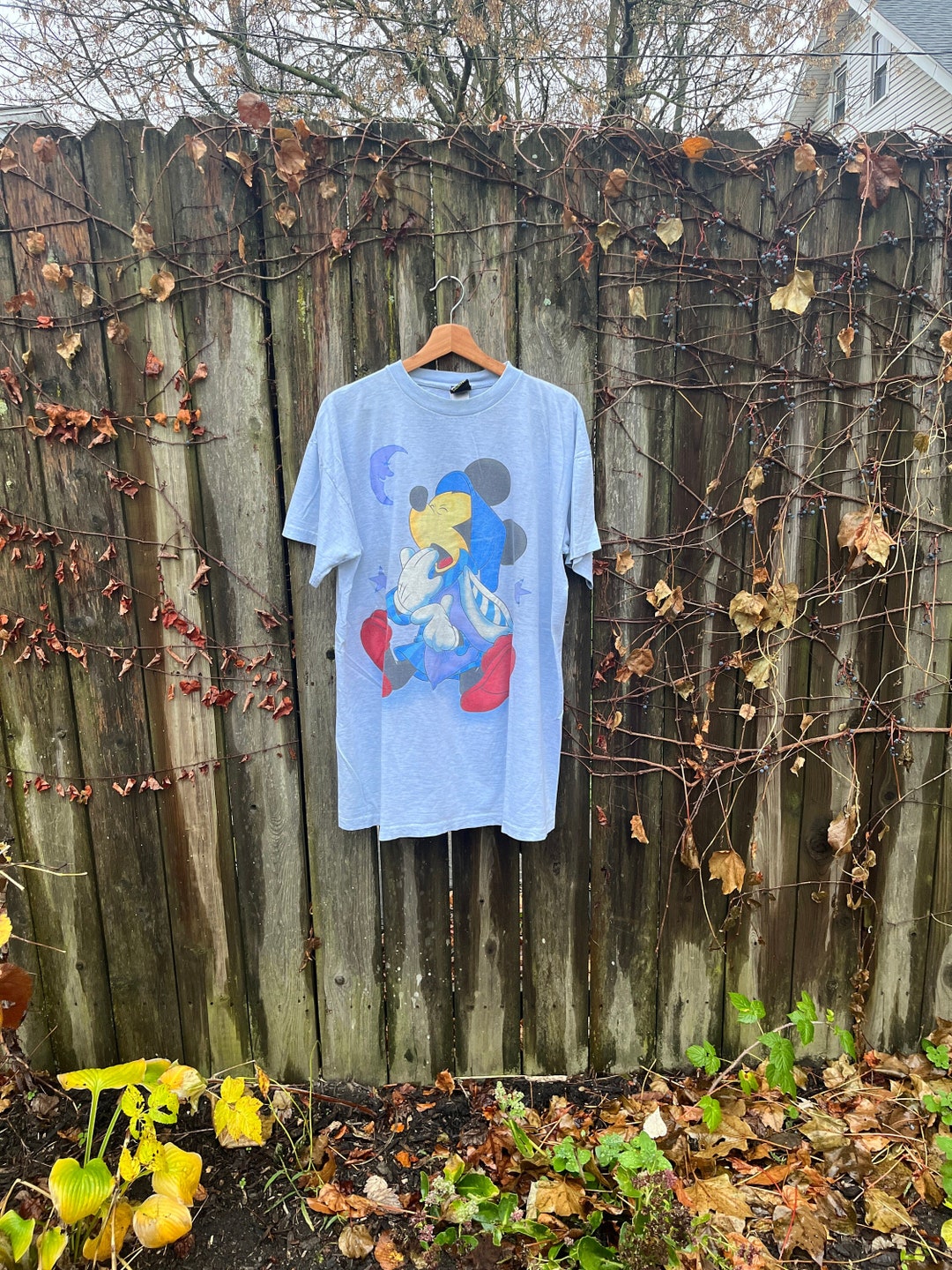 Vintage 90's Disney Mickey Mouse Moon and Stars Nighttime - Etsy
