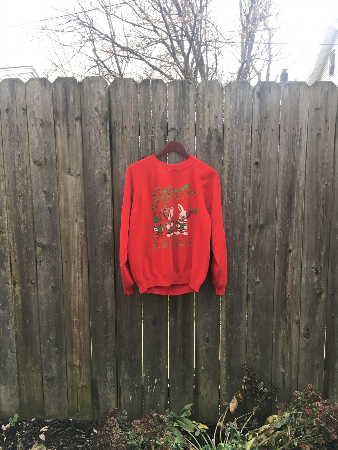 Vintage 90's Joy to the World Caroling Animals Hanes 50/50 - Etsy