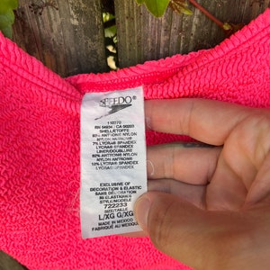 Vintage 90's Speedo Pink Textured One Piece Swimsuit Size Small/medium ...