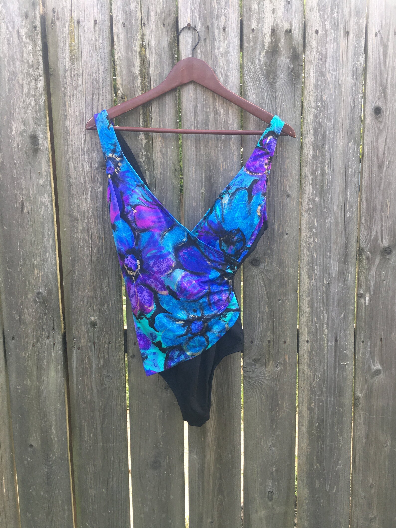 Vintage 80's Robby Len Swim Fashions Colorful Pattern One Piece ...