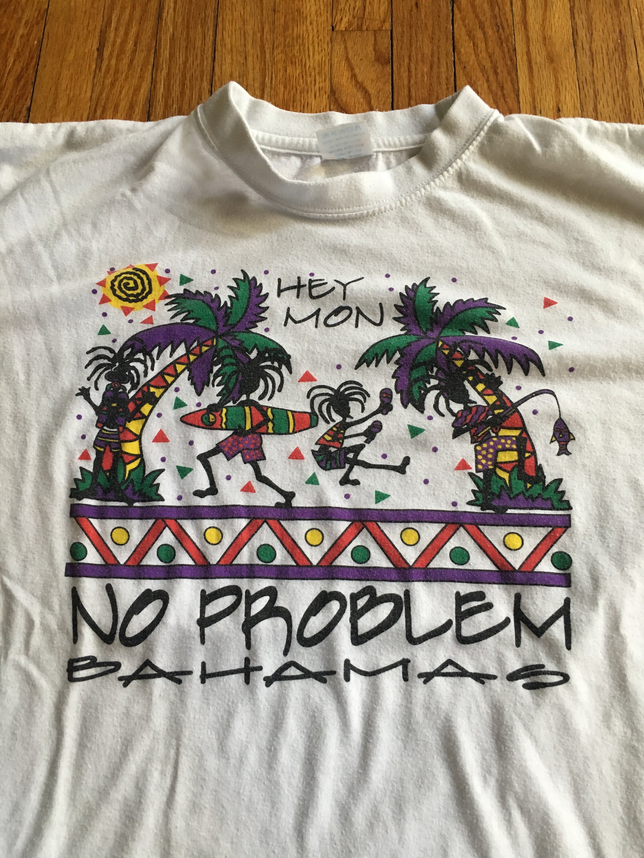 Vintage 90's Bahamas Hey Mon No Problem Relax in Paradise | Etsy