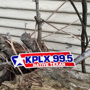 Vintage KPLX 99.5 Native Texan Red White and Blue Dallas Texas Country ...