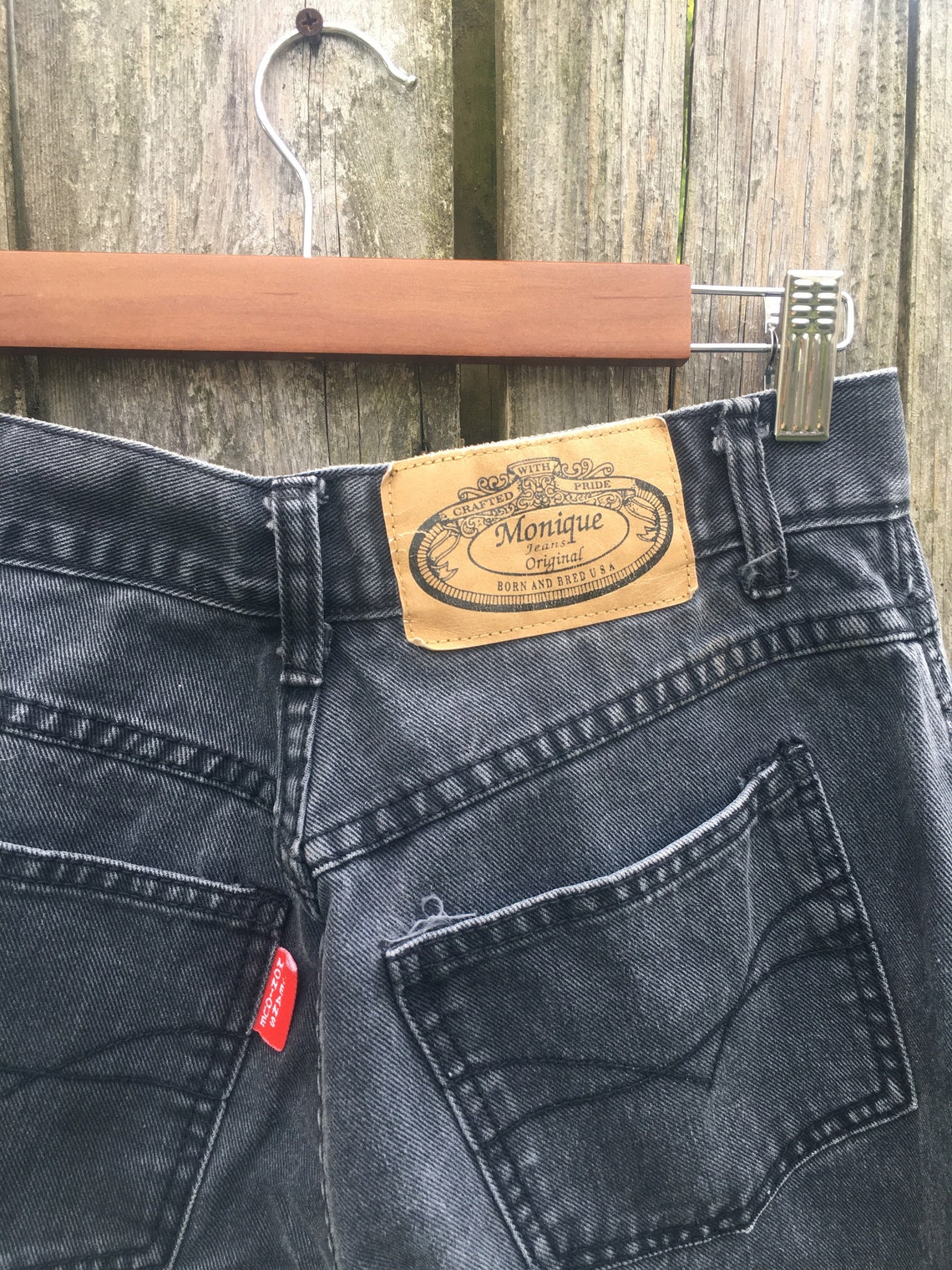 Vintage 80's Monique Jeans Gold Studded Front Pockets - Etsy