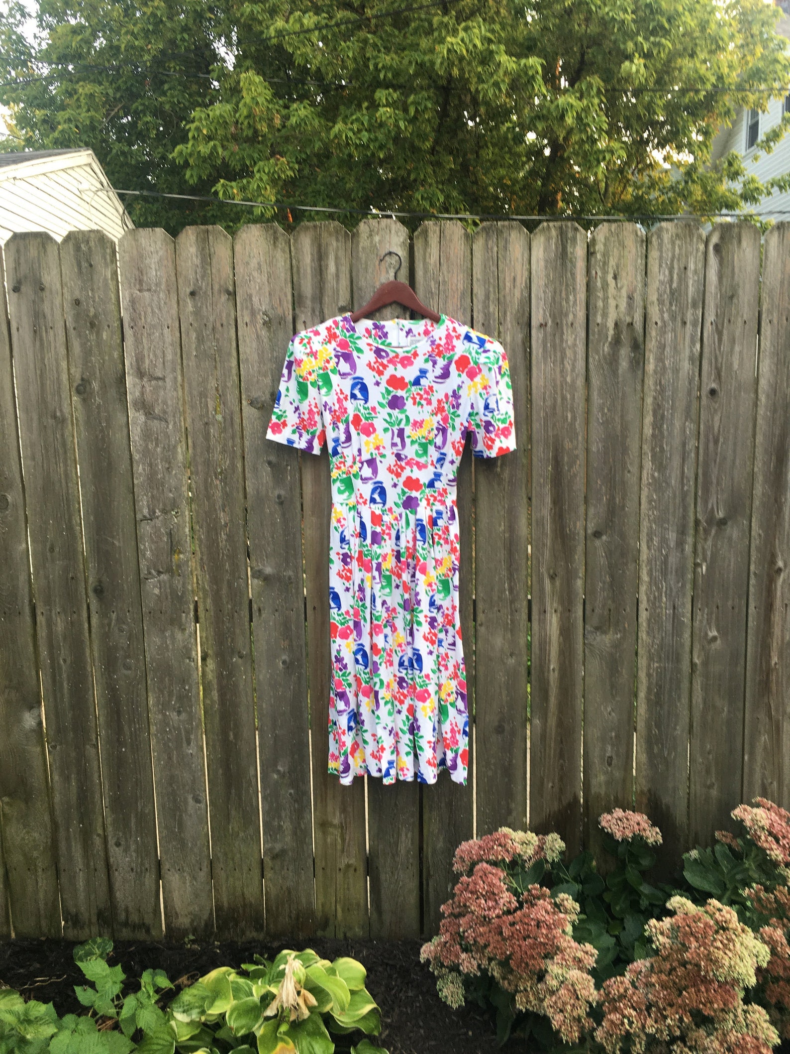 Vintage 80's Jessica Howard by Mitchell Rodbell Flower and | Etsy