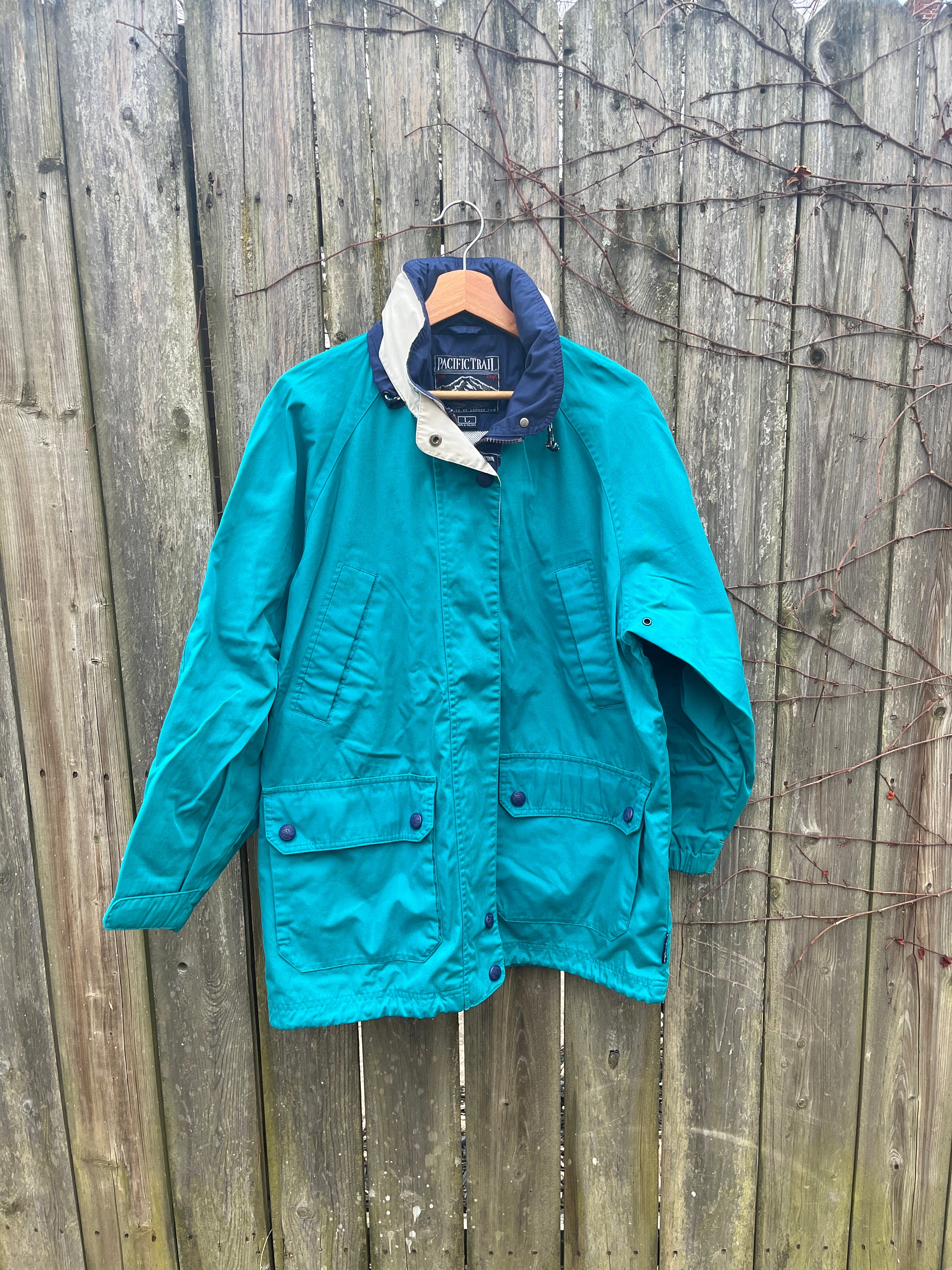 Vintage 90's Pacific Trail Quality Outerwear Teal Long Vintage 90's Pacific Trail Quality Outerwear Teal Long