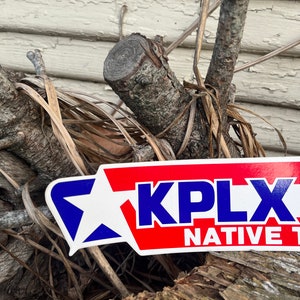 Vintage KPLX 99.5 Native Texan Red White and Blue Dallas Texas - Etsy