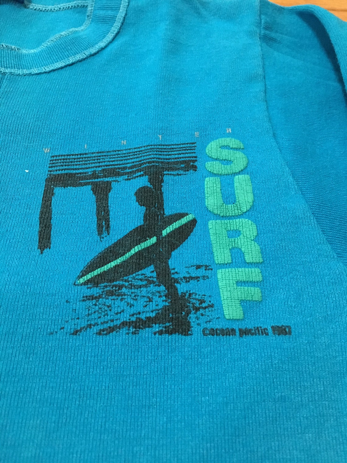 Vintage 80's Ocean Pacific Surf Henley Style Slim Fit Long - Etsy