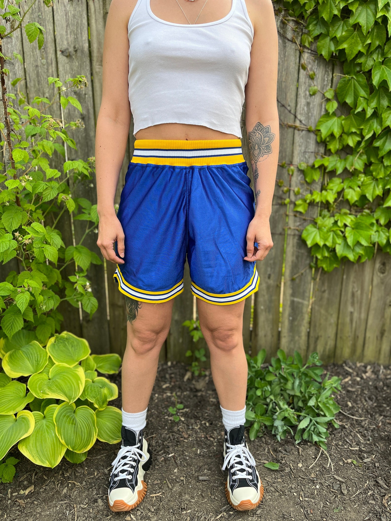 Vintage 80's Sports Belle Blue and Yellow 100% Nylon Made in USA ...