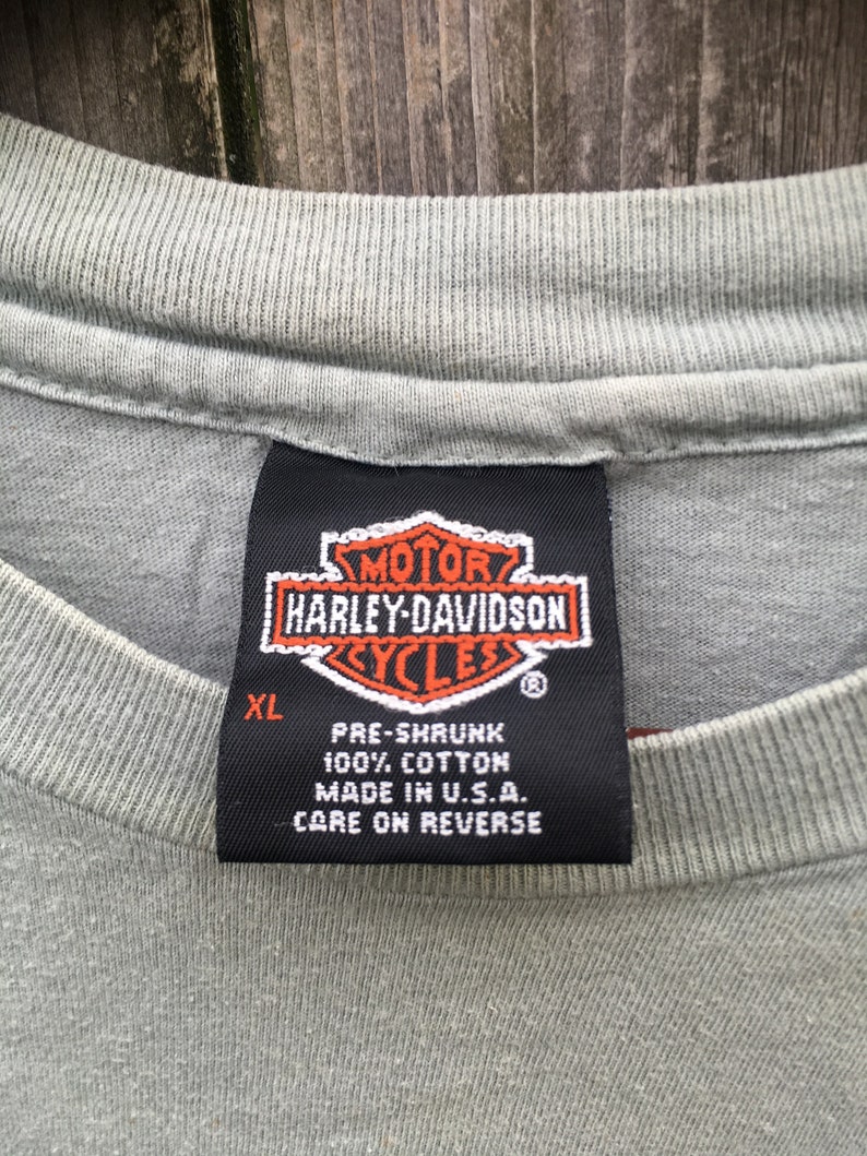 Vintage 1995 Harley Davidson Motorcycles Eagle Print Roeder - Etsy