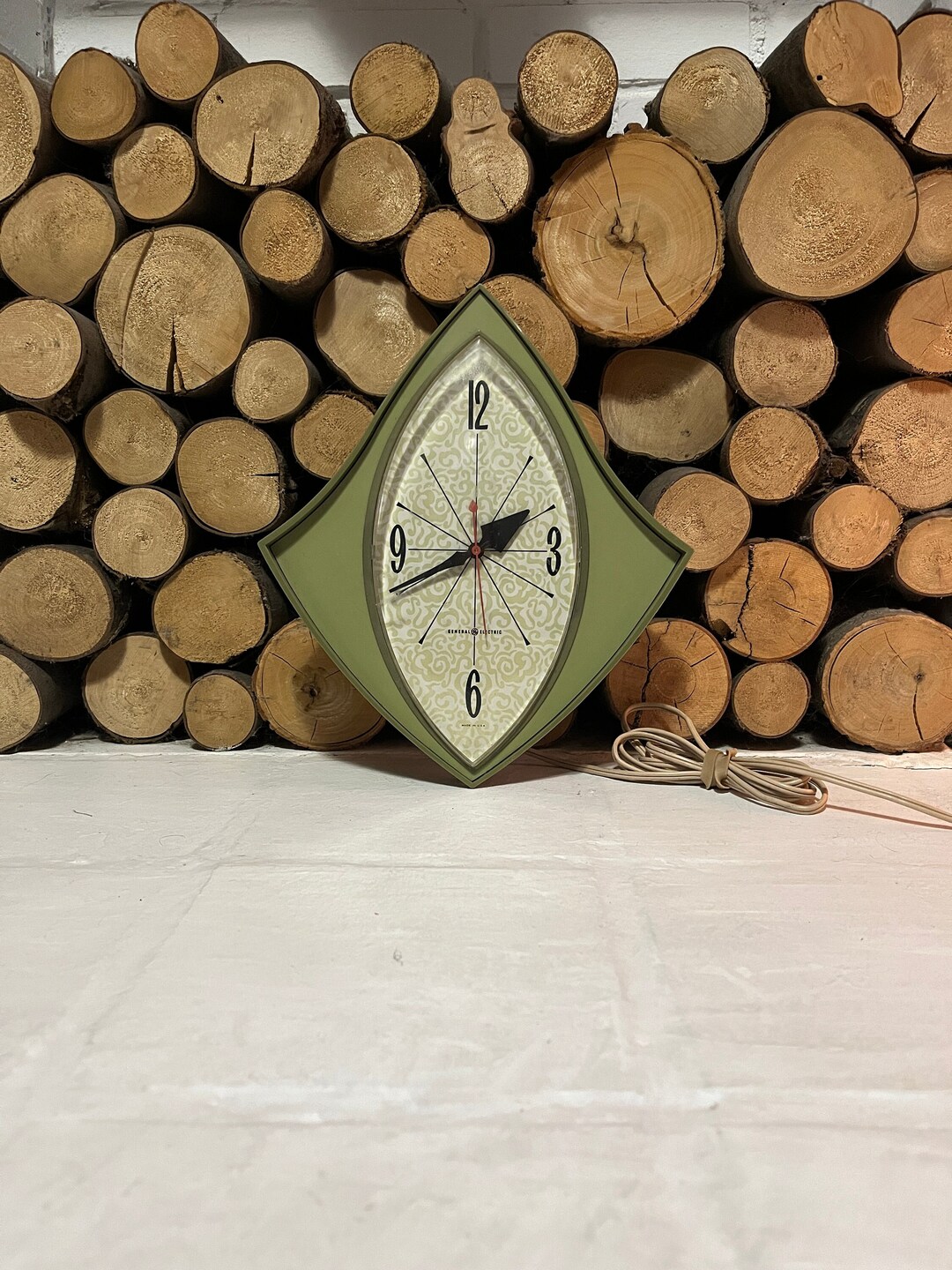 Vintage Mid Century Modern GE Avocado Electric Wall Clock Model 2159 - Etsy