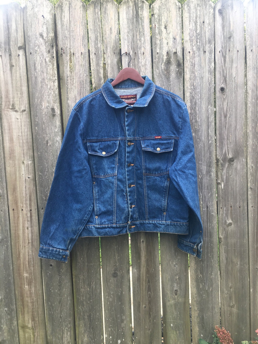Vintage 80's Rustler Brand Authentic Outerwear Dark Wash - Etsy