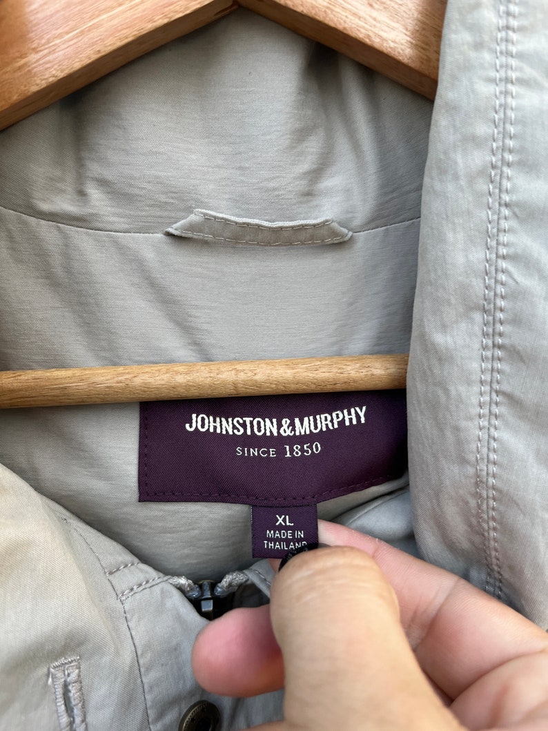 2000's Johnston & Murphy Beige Bell Style Sleeve Zip up - Etsy